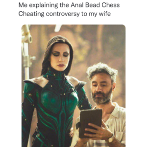 Bottoms up for the memes about the anal bead cheating scandal!