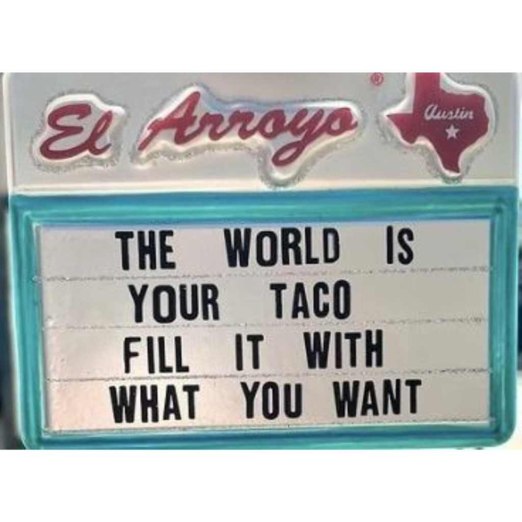 what are you putting in your taco?