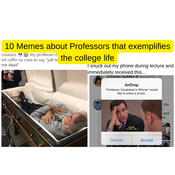 10 Memes about Professors to Learn From